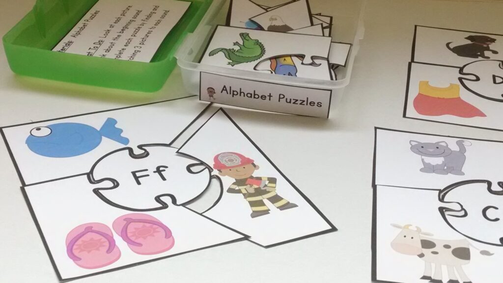 Alphabet Puzzles - Phonics Center - Made By Teachers