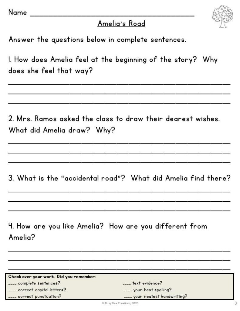 Amelia's Road - Story Resource - Made By Teachers