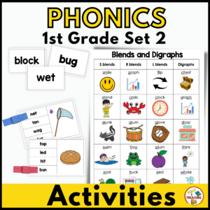 Benchmark Advance Phonics Anchor Charts & Activities | 1st Grade Unit 1 ...