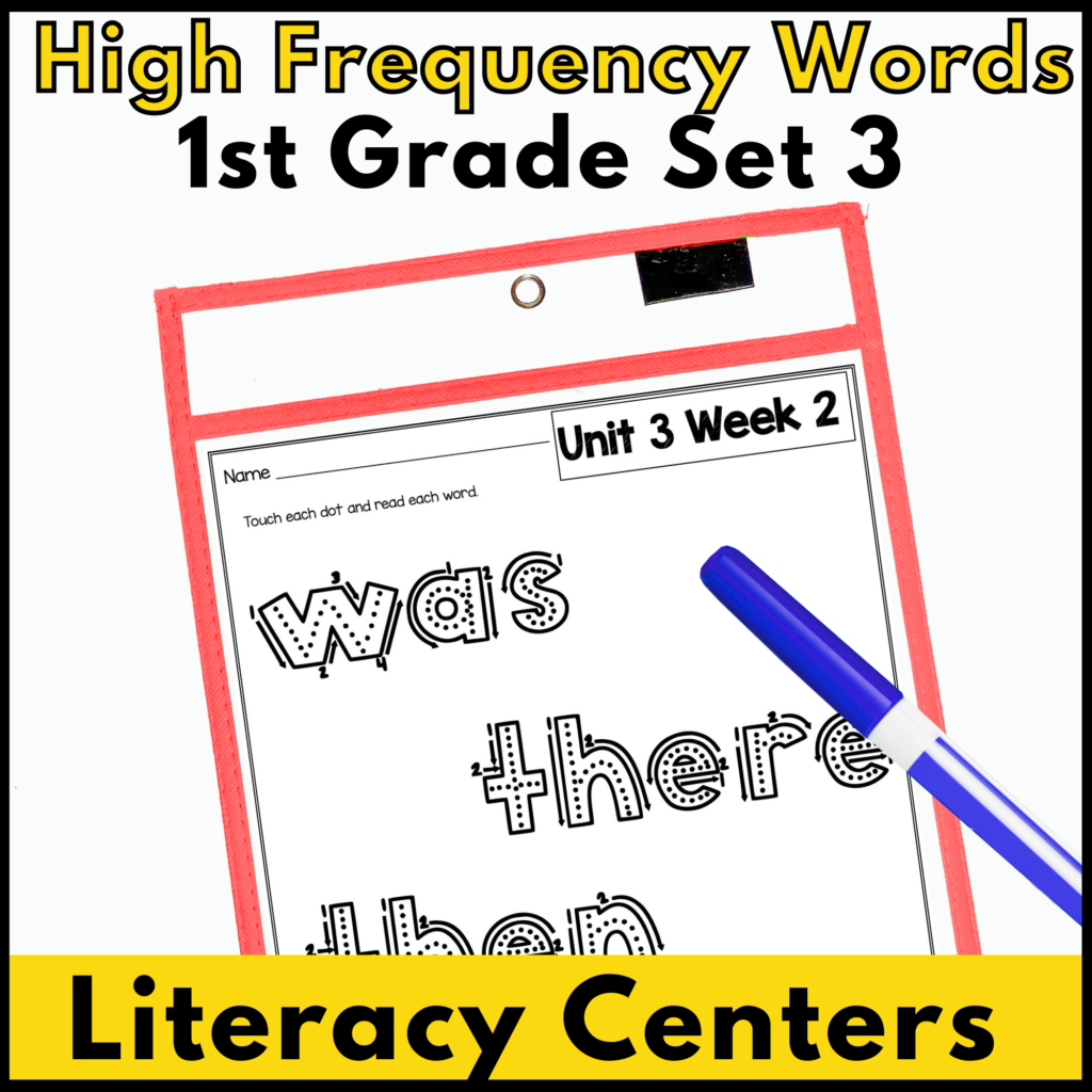 Benchmark Advance High Frequency Word Activities | 1st Grade Unit 3 ...