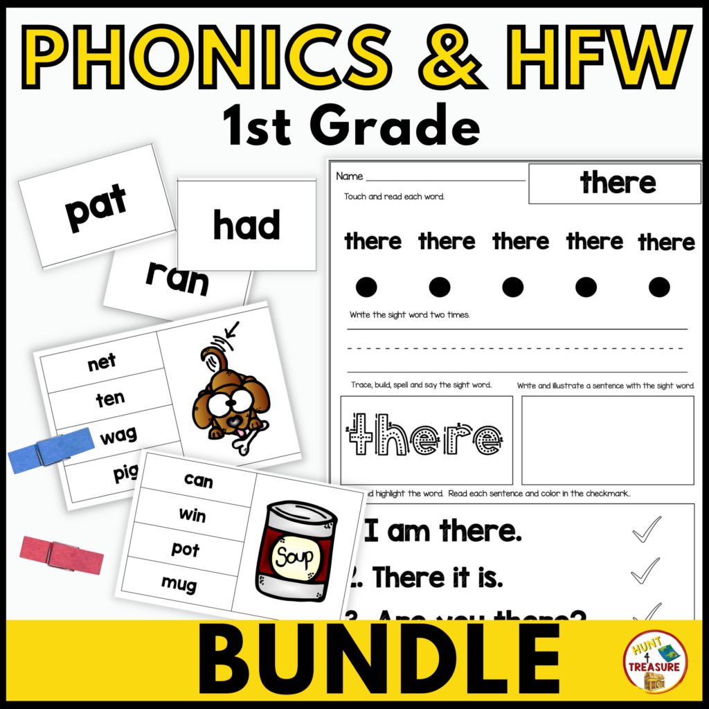 Benchmark Advance Phonics Anchor Charts & Activities | 1st Grade Unit 1 ...