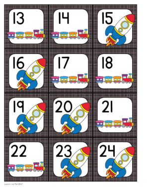 Calendar Number Cards Transportation Theme - Made By Teachers