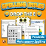Drop the E Spelling Rule Activities | Made By Teachers