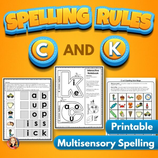 Spelling Rules - The C and K Rule Activities - Made By Teachers