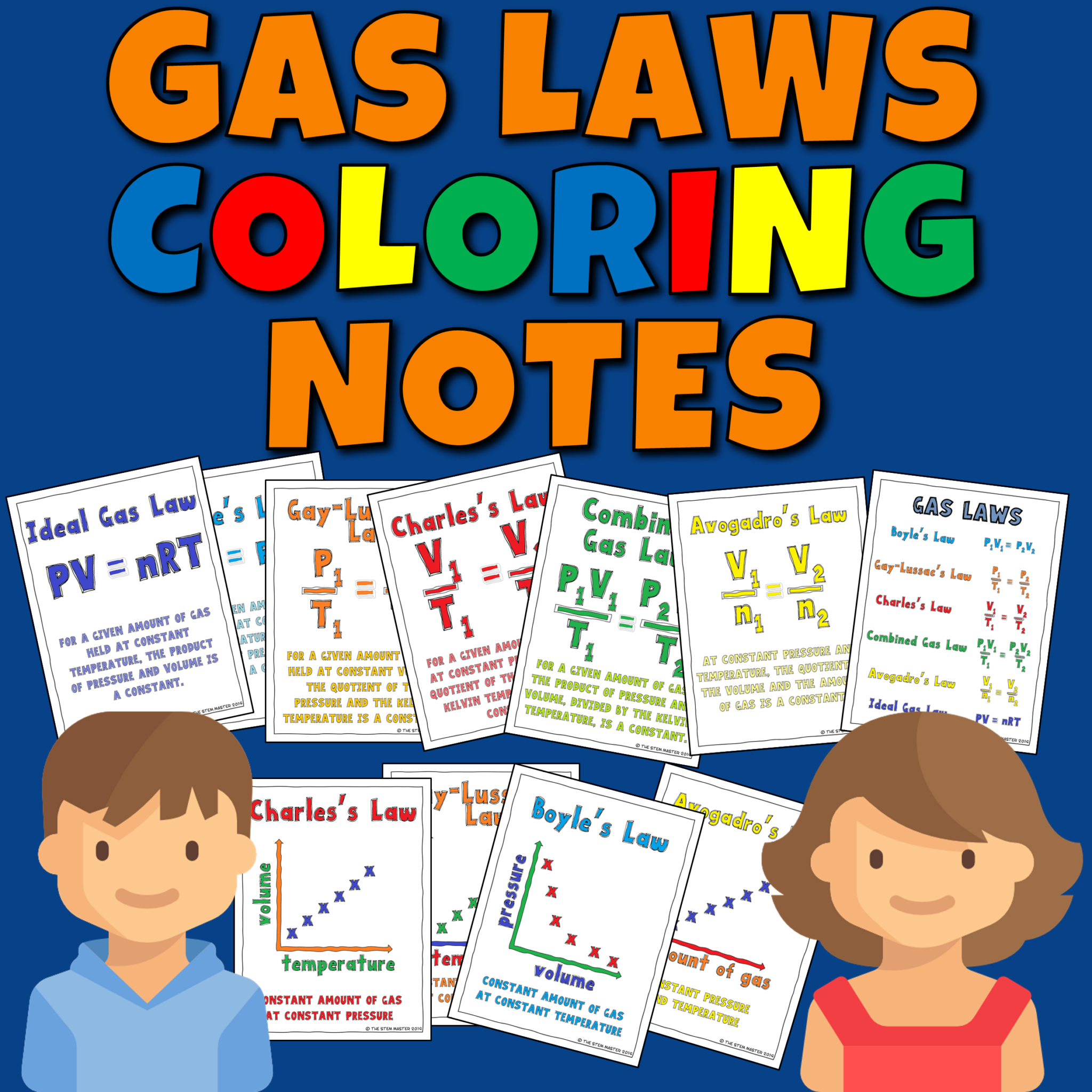Gas Laws Coloring Notes - Made By Teachers