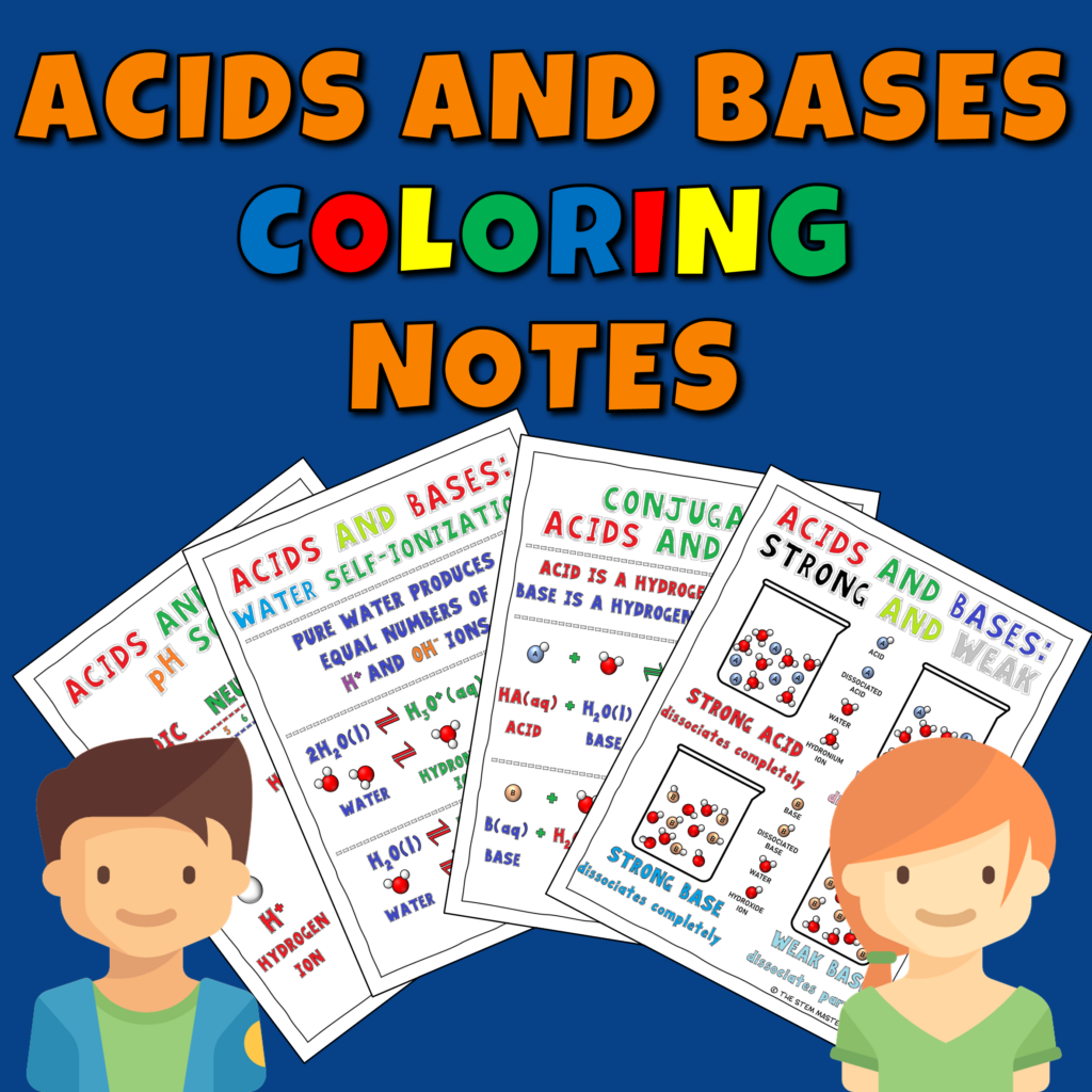Acids and Bases Coloring Notes | Made By Teachers