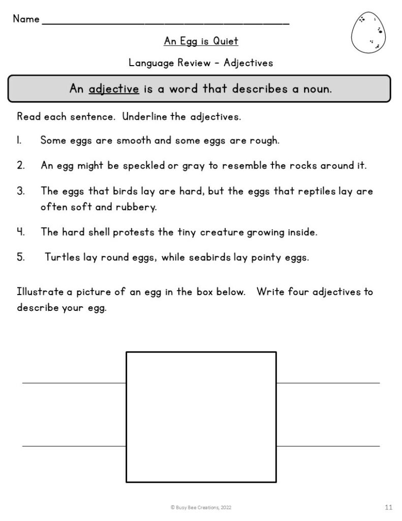 An Egg is Quiet - Story Resource - Made By Teachers
