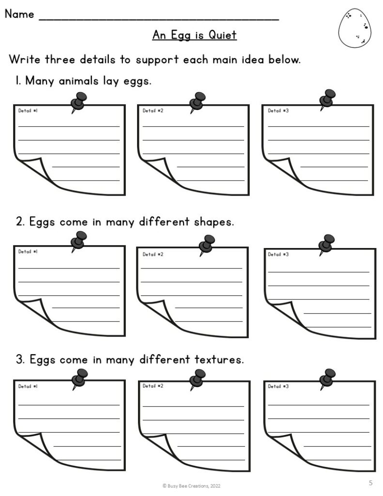 An Egg is Quiet - Story Resource - Made By Teachers