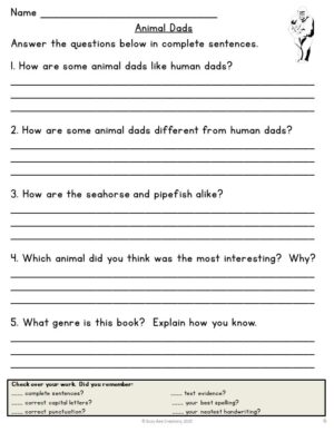 Animal Dads - Story Resource | Made By Teachers