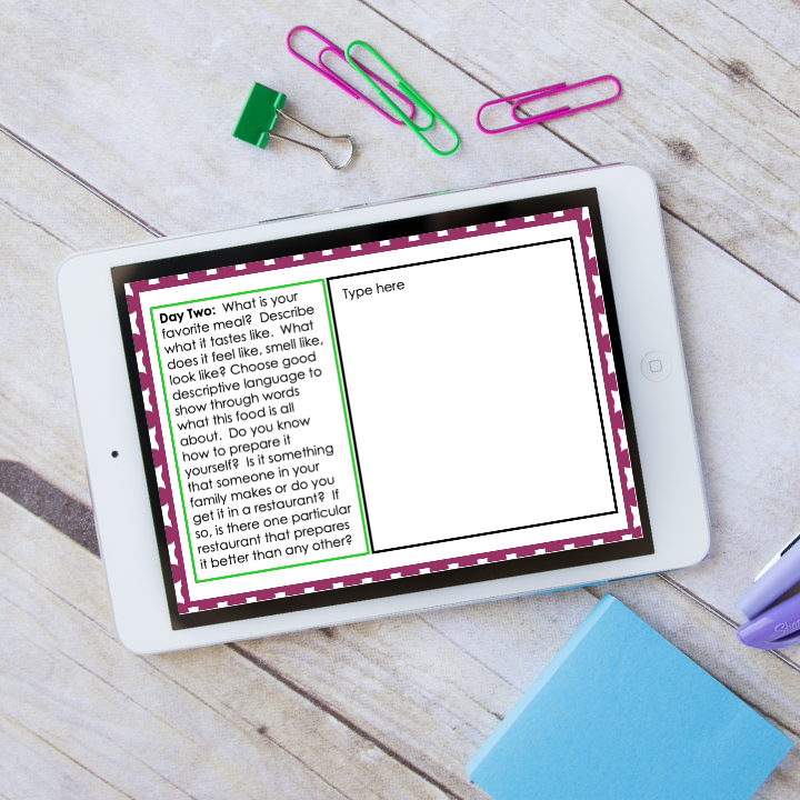 Creative Writing Prompts for August | DIGITAL Task Cards | Prewriting ...