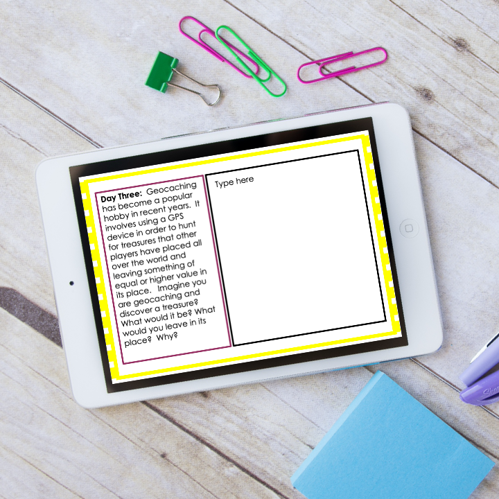 Creative Writing Prompts for August | DIGITAL Task Cards | Prewriting ...