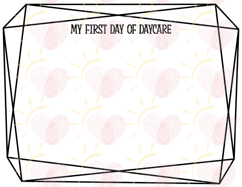 First Day Of Daycare Back To School Keepsake Sign Handprint Art first-day-of-daycare-back-to-school-keepsake-sign-handprint-art