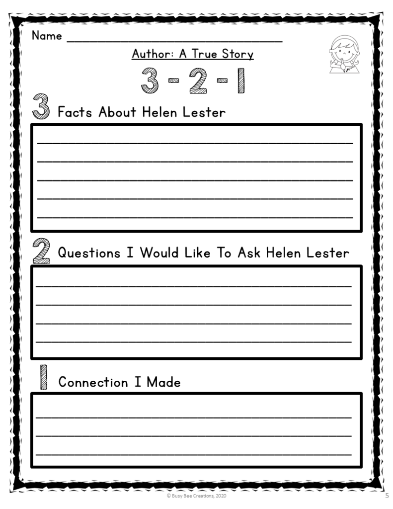 Author: A True Story - Story Resource | Made By Teachers