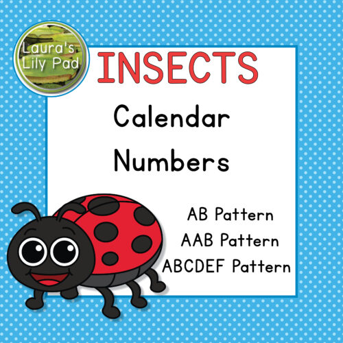 Calendar Number Cards Insects Theme | Made By Teachers