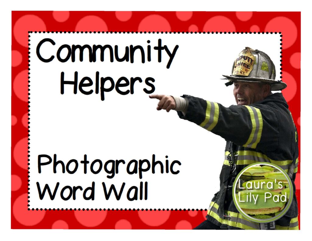 Community Helpers Photographic Word Wall - Made By Teachers