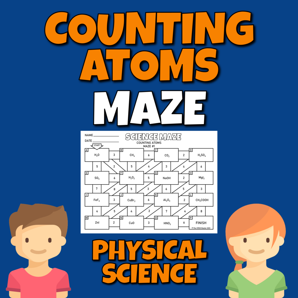 Chemistry Counting Atoms Maze Activity - Made By Teachers