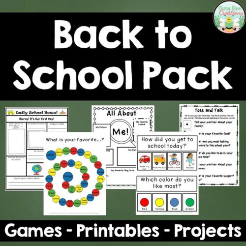 Back to School Pack - Activities, Games, and Projects for the First ...