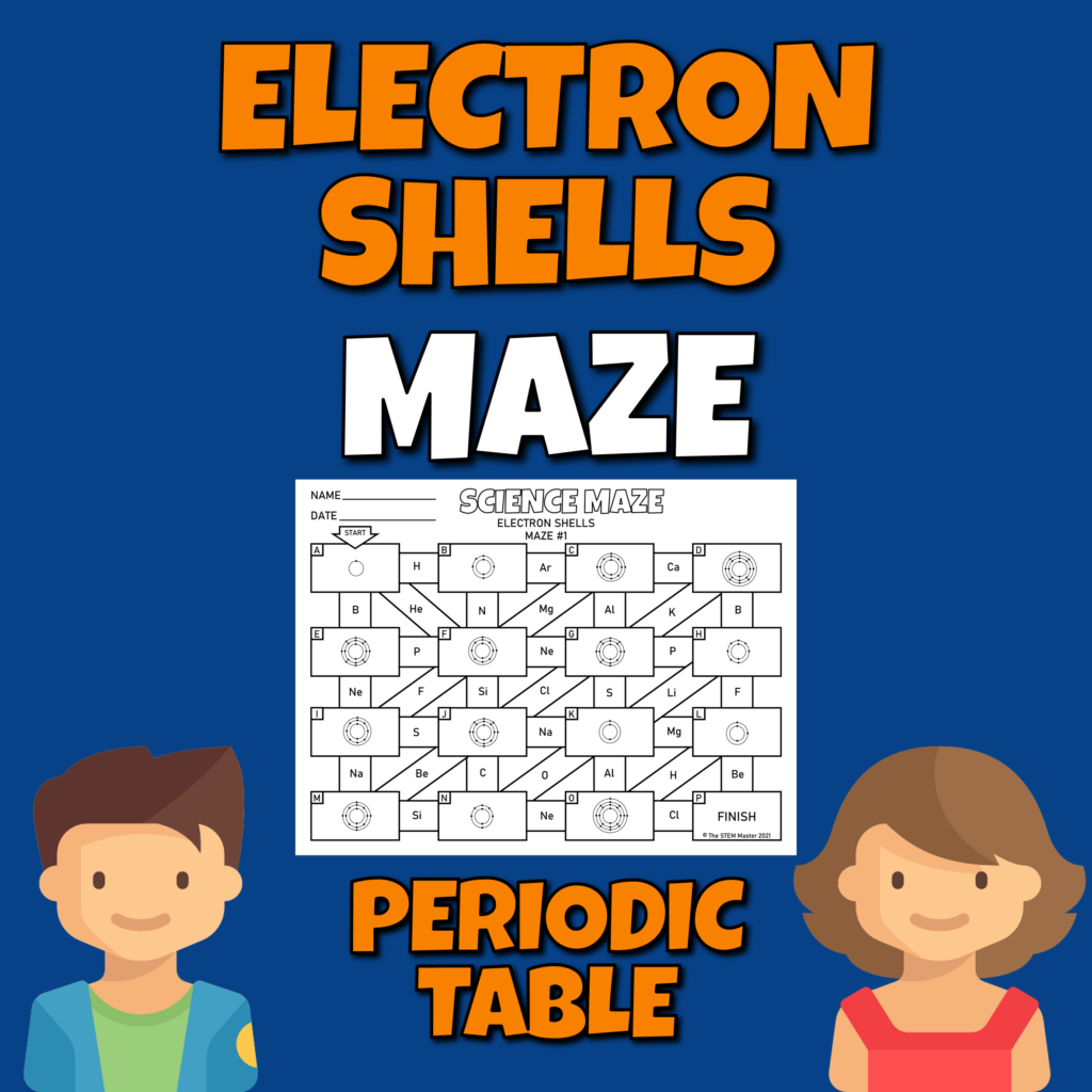 Periodic Table and Electron Shells Chemistry Maze | Made By Teachers