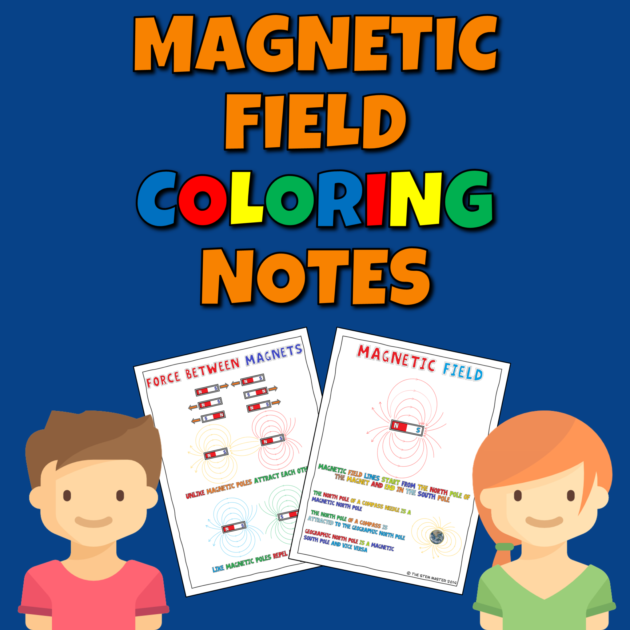 Magnetic Field Coloring Notes - Made By Teachers