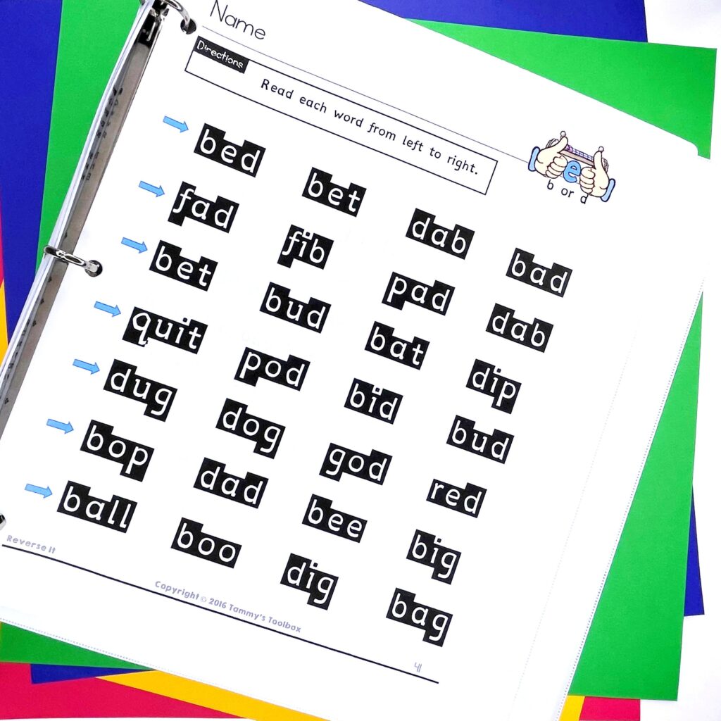 Letter Reversal Activities b, d, p, q, g | Made By Teachers