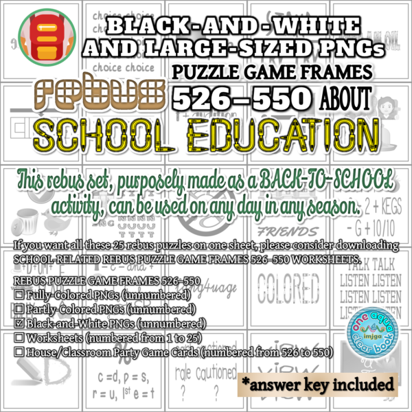 CHRISTMAS Rebus Puzzle Frames 201–225 Worksheets - Made By Teachers