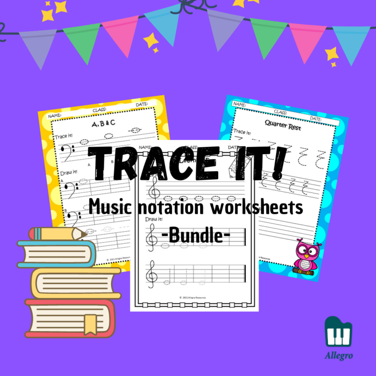 Trace it!- Music Notes | Made By Teachers