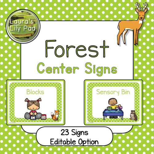 Centers Signs Ocean Life for Preschool, PreK, or Kindergarten - Made By ...