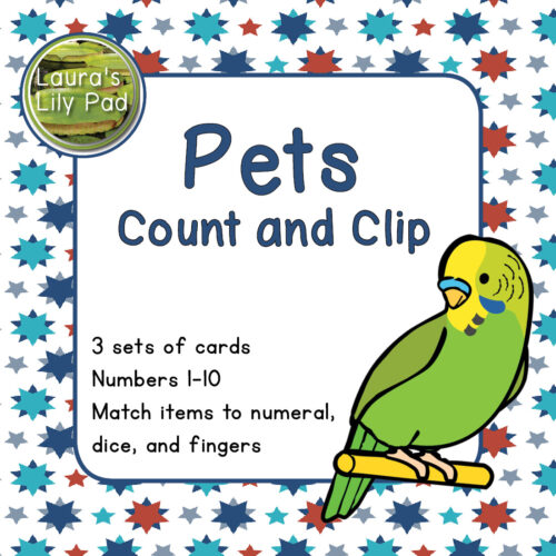 Pets Count and Clip - Made By Teachers