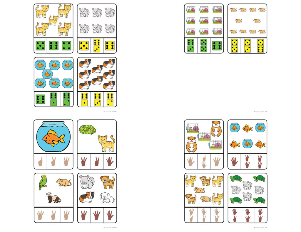 Pets Count and Clip - Made By Teachers