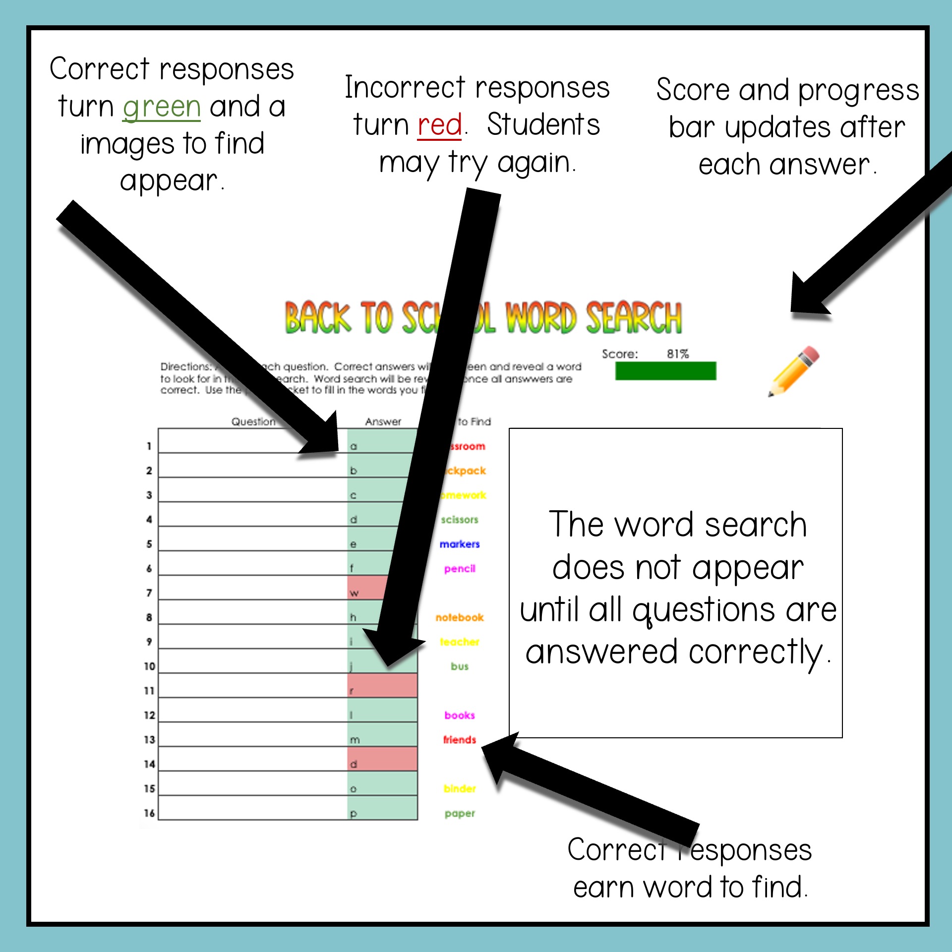 Editable Template for Google Sheets - Digital Activity - Self-Checking ...