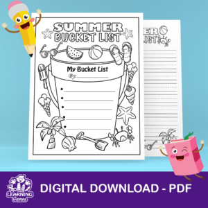 Summer Bucket List | End-of-Year Writing Activity | Coloring & Writing ...