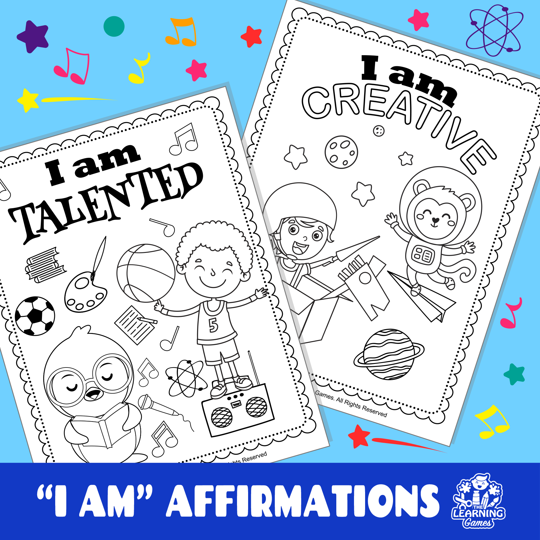 Positive Affirmations Coloring Pages | For Mental Wellness & Growth ...