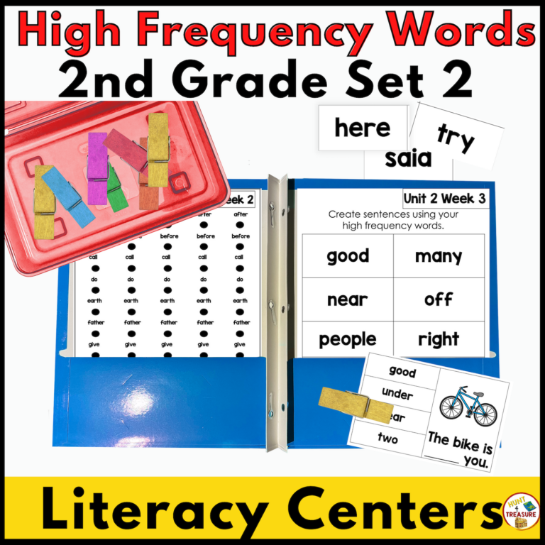 Benchmark Advance High Frequency Word Activities | 2nd Grade Bundle ...