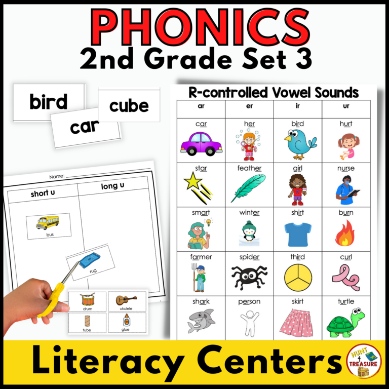 Benchmark Advance Phonics Anchor Charts & Activities | 1st Grade Unit 1 ...