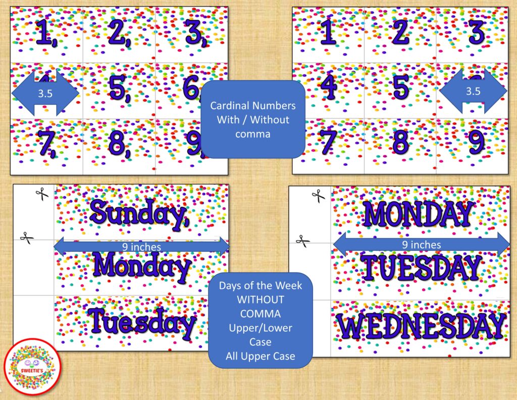 Daily Flip Calendar Cards 2022 to 2051 Confetti | Made By Teachers