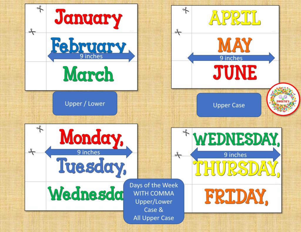 Daily Flip Calendar Cards 2022 to 2051 Primary Colors - Made By Teachers