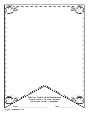 Pumpkin Word Unscramble and ELA Activities | Made By Teachers