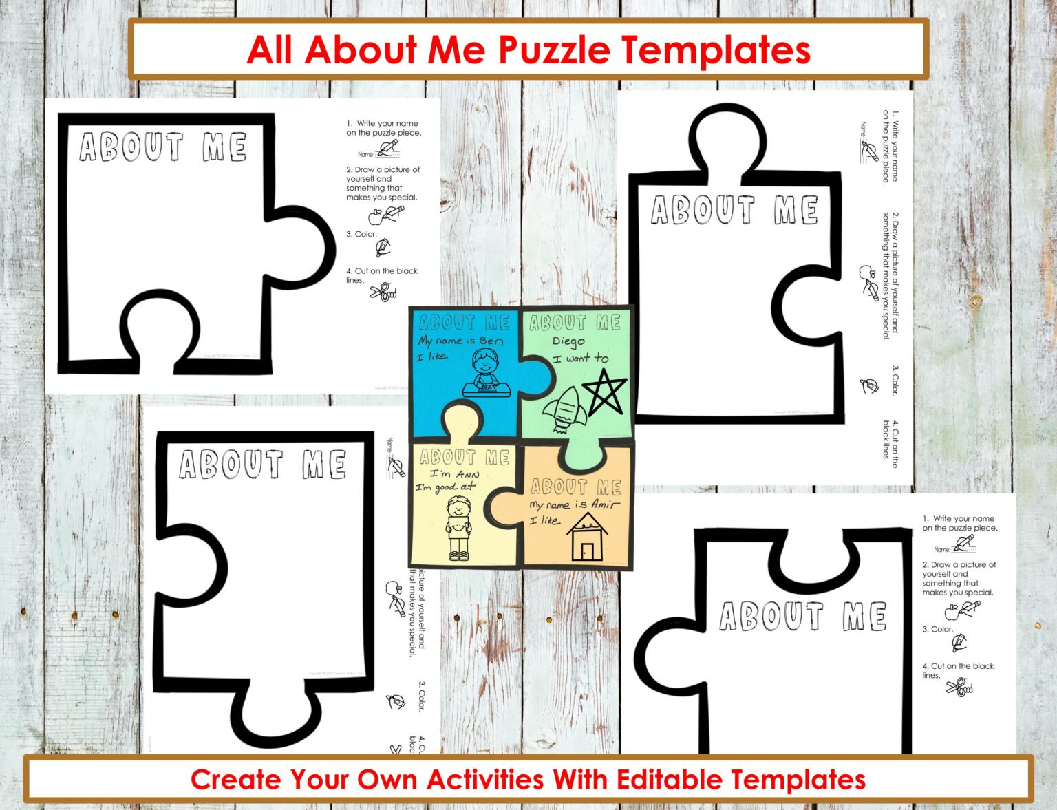 Puzzle Pieces Back To School Bulletin Board - Made By Teachers