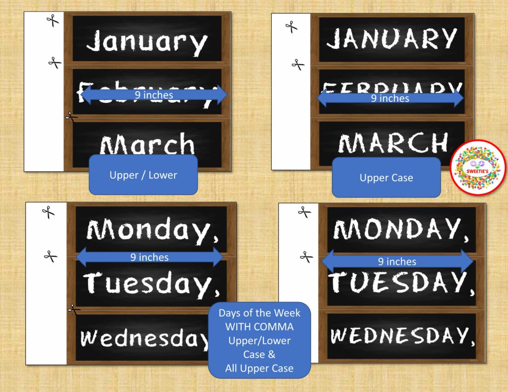 Daily Flip Calendar Cards 2022 to 2051 Chalkboard - Made By Teachers