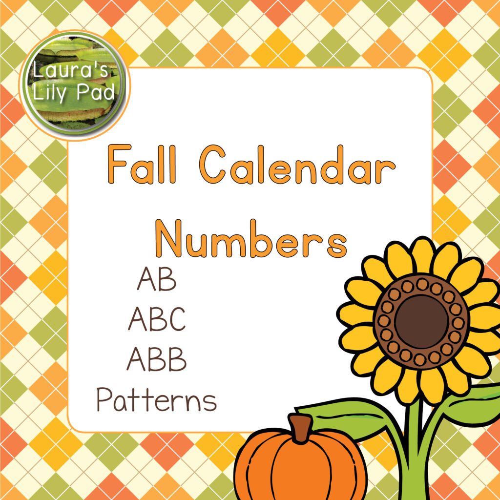 Calendar Number Cards Fall Theme - Made By Teachers