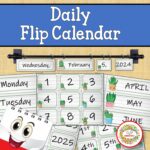 Daily Flip Calendar Cards 2022 to 2051 Happy Succulents | Made By Teachers