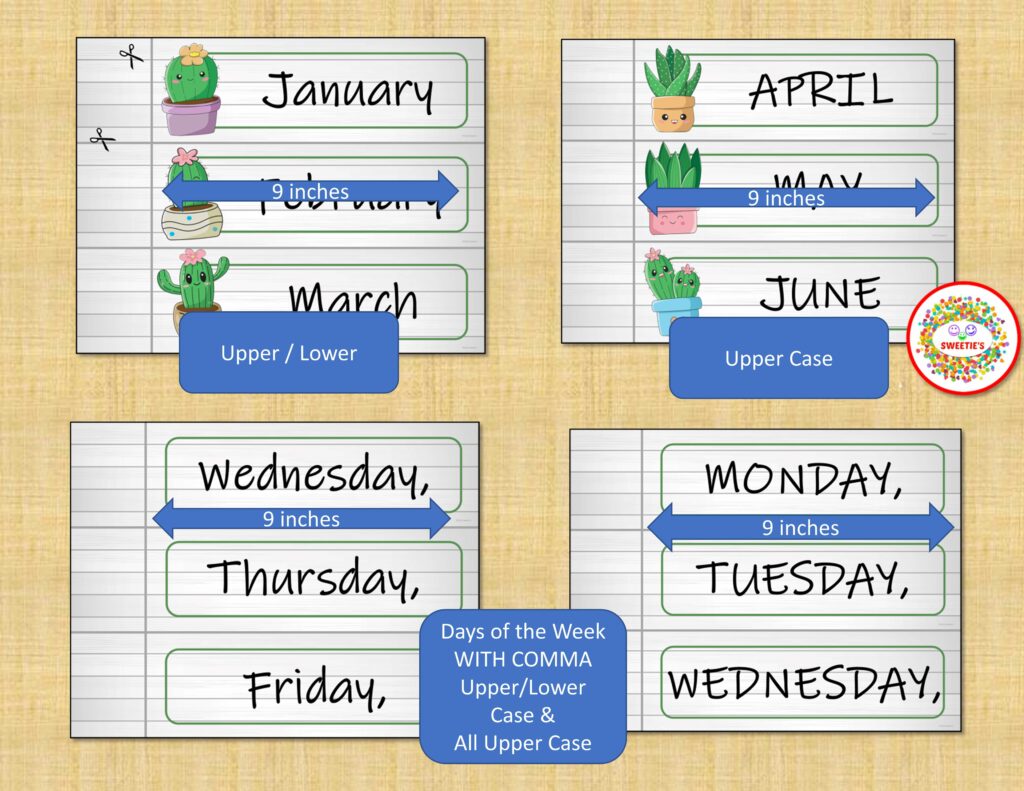 Daily Flip Calendar Cards 2022 to 2051 Happy Succulents - Made By Teachers