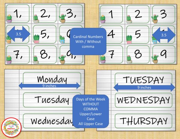 Daily Flip Calendar Cards 2022 to 2051 Happy Succulents - Made By Teachers