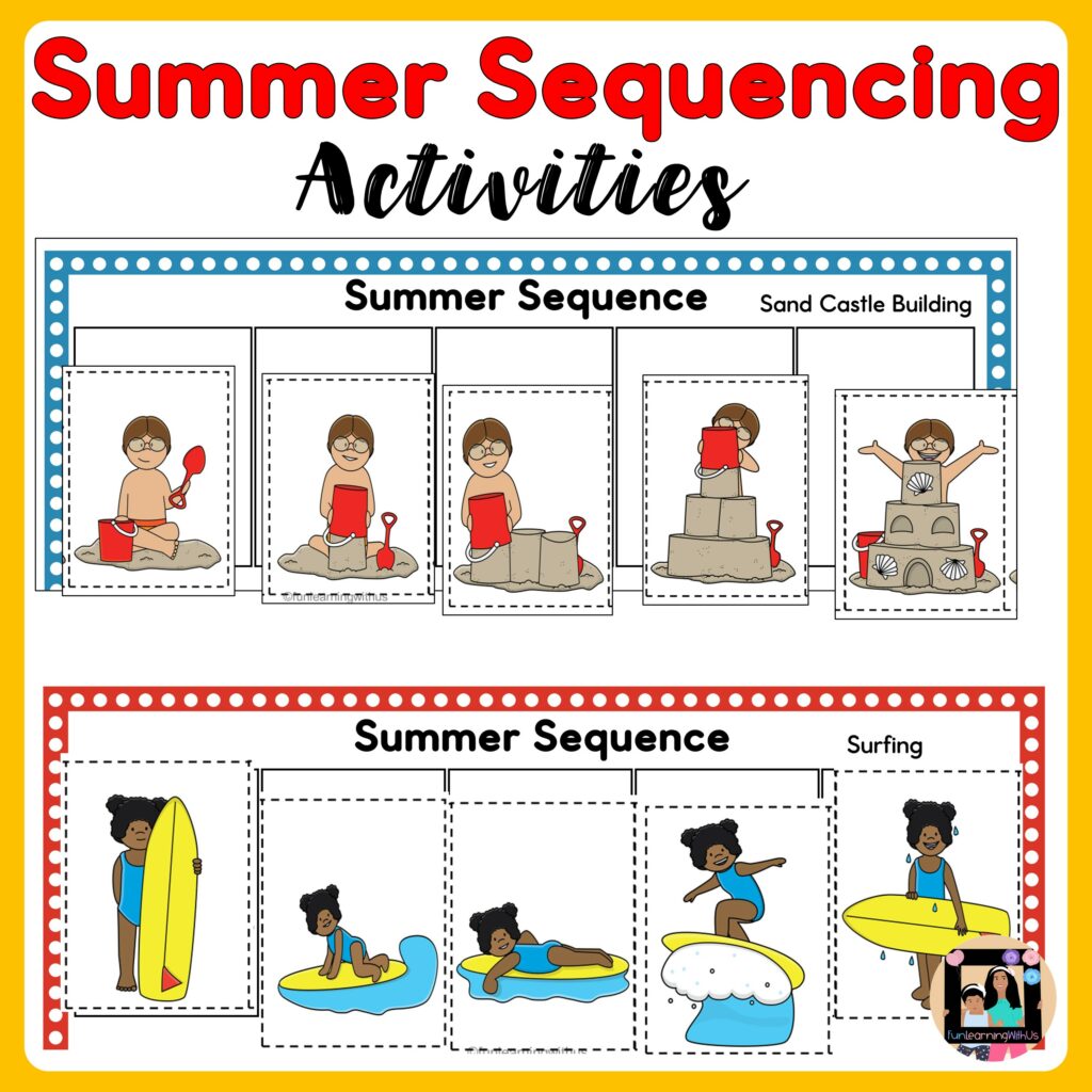 Summer Sequencing Activity Story Writing Worksheets | Made By Teachers