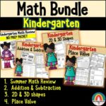 Kindergarten Math Bundle | Addition Subtraction, Place Value,Shapes ...