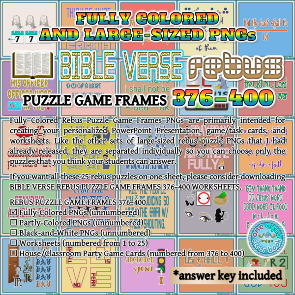 Fully Colored HALLOWEEN Rebus Puzzle Game Frames 151–175 PNGs | Made By ...