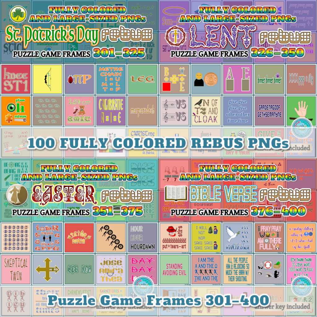 Fully Colored THANKSGIVING Rebus Puzzle Game Frames 176–200 PNGs | Made ...