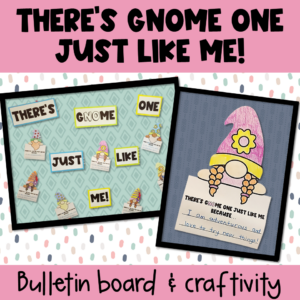 Back to School Classroom Decor | Gnome Bulletin Board Display and Craft ...