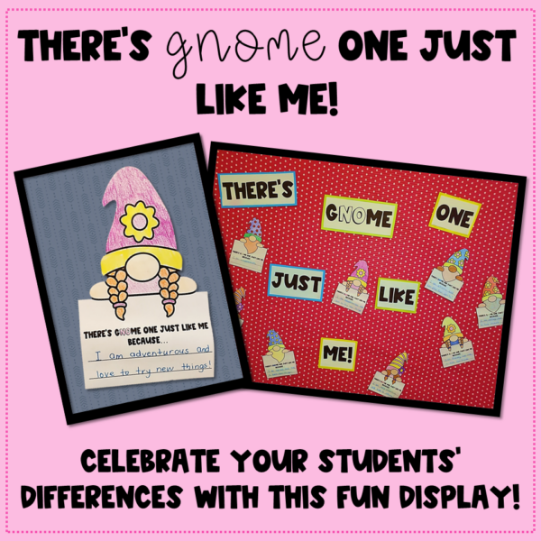 Back to School Classroom Decor | Gnome Bulletin Board Display and Craft ...