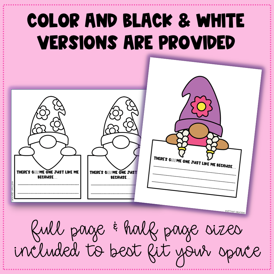 Back to School Classroom Decor | Gnome Bulletin Board Display and Craft ...